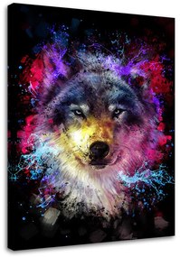 Gario Obraz na plátně Barevný vlk - Dmitry Belov Rozměry: 40 x 60 cm
