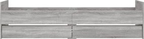 Rám postele se zásuvkami šedý sonoma 90 x 200 cm 3207376
