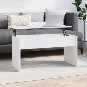Konferenční stolek bílý 102 x 50,5 x 52,5 cm kompozitní dřevo,  809629 HangarStore.cz