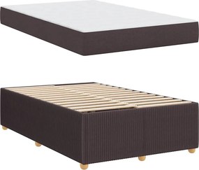 Rám postele Tmavě hnědá 120 x 200 cm textil 3398382