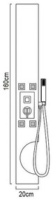 Sanjet ORTOSIA sprchový panel s pákovou baterií, ORPN, VÝPRODEJ VZORKU