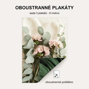 Oboustranná Sada Plakátů Botanika | 3 x 30 x 42 cm | DP3351483