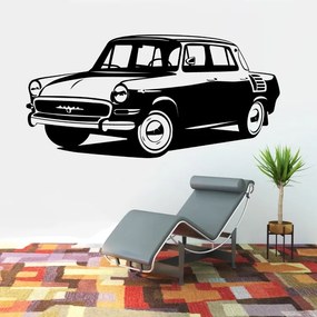 Auto Škoda MB 1000 - vinylová samolepka na zeď 150x73cm