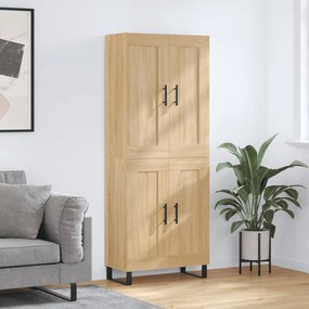 Skříň highboard dub sonoma 69,5 x 34 x 180 cm kompozitní dřevo 3199708