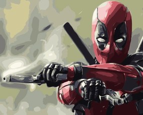 Malování podle čísel s rámem "Deadpool" 50x40cm