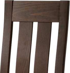 Jídelní dřevěná židle DADO – masiv buk, ořech, béžový potah