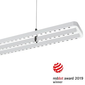 LED závěsné světlo Small Line, senzor, 156cm, bílá