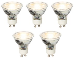 Sada 5 stmívatelných LED žárovek GU10 4W 300 lm 2700K
