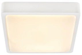 SLV 1003451 Ainos square, venkovní nástěnné a stropní svítidlo se senzorem LED 18W, bílé, 3000/4000K, 30x30cm, IP65