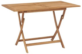 44682 vidaXL Skládací zahradní stůl 120 x 70 x 75 cm masivní teakové dřevo
