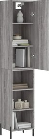 Skříň highboard šedá sonoma 34,5 x 34 x 180 cm kompozitní dřevo 3198991