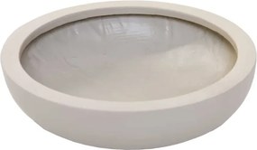 Mísa na květiny PLANA, sklolaminát, průměr 34 cm, krémová, outlet