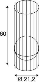 LA 1008476 GRID SUN volně stojící svítidlo, 2700 K, IP65, černá / mléčná barva - BIG WHITE (SLV)