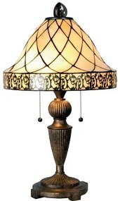 Stolní lampa Tiffany VINTAGE NIGHT Clayre &amp; Eef 5LL-5408