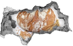 Wallmuralia Nálepka 3D díra Chléb a pšenice 95x73 cm