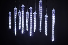 Livarno® Světelný LED řetěz s rampouchy, 148 LED (studená bílá)