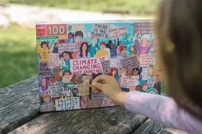 EEBOO Puzzle Protest za ochranu klimatu / 100 dílků / 68,5 x 45,7 cm