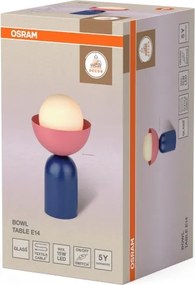 Osram - Stolní lampa DECOR BOWL 1xE14/25W/230V modrá/růžová