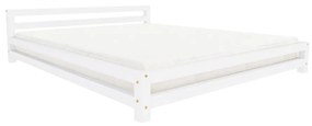 Benlemi Dvoulůžková postel MODERN Zvolte barvu: Bílá, Rozměr: 160 x 200 cm