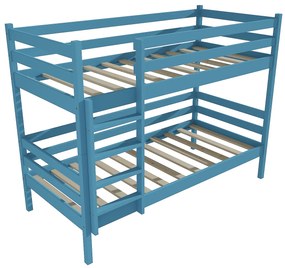 Vomaks Patrová postel PP 008 Rozměr: 80 x 180 cm, Barva: barva modrá, Prostor mezi lůžky: 80 cm