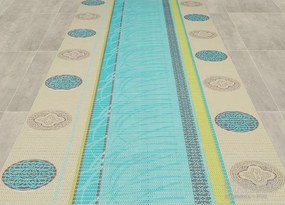 Breno Koupelnová pěnová předložka SOFTY-TEX 79836 mandaly, šíře 65 cm, Vícebarevné
