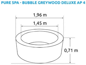 Nafukovací vířivka Marimex Pure Spa - Bubble Greywood Deluxe AP 4