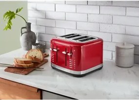 KitchenAid 5KMT4109EER červená / Toaster / 4tousty / nerez