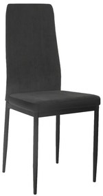 Tempo Kondela Jídelní židle, tmavě šedá/černá, ENRA