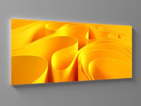 XXL obraz 3D žlutá hra s hloubkou Rozměr: 250 x 125 cm