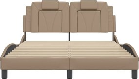 Rám postele Viana s LED bez matrace cappuccino 120 x 200 cm 3214012
