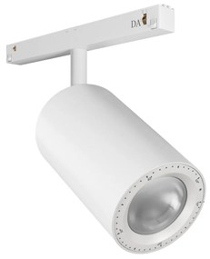 Indeluz 1032D-L3813VV0-01 stropní LED svítidlo pro lištový systém 48V track Crete1 Zoom, bílé, 12,9W, 2700K, 12°-46°, ø6,2cm