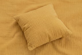 Celoroční mušelínový povlak na polštářek Honey - GOTS Velikost: 70 x 90