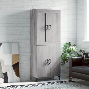 Skříň highboard šedá sonoma 69,5 x 34 x 180 cm kompozitní dřevo