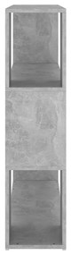 Petromila Knihovna / dělicí stěna betonově šedá 100 x 24 x 94 cm