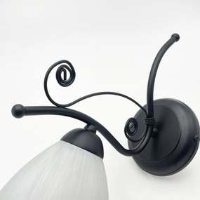 Nástěnná lampa RETRO 1xE27/60W/230V černá/bílá