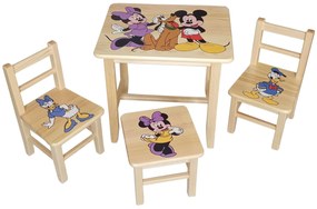 Prckůvsvět dětský stůl s židlemi mickey