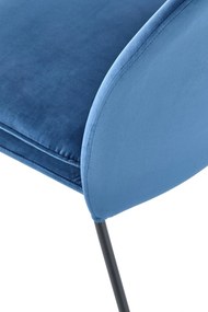 Jídelní židle Kemis (modrá + černá). 1028094
