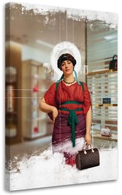Gario Obraz na plátně Žena nakupuje - Jose Luis Guerrero Rozměry: 40 x 60 cm