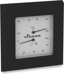 Sentiotec Sawo teploměr a vlhkoměr do sauny čtverec cedr, Black