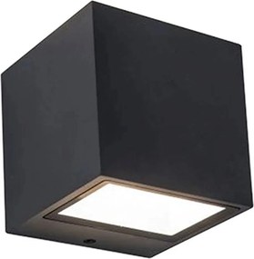 LUTEC LED nást. svítidlo GEMINI černé mat. 9W 850lm 3000K IP54 86x88x85mm