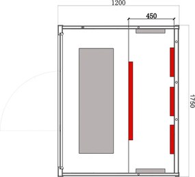 BPS-koupelny Infrasauna Relax  175x120, 4 osoby