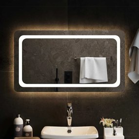 Koupelnové zrcadlo s LED osvětlením 90 x 50 cm 151789