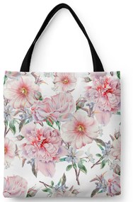 Nákupní taška Jarní krása - jemná květinová kompozice ve stylu cottagecore
