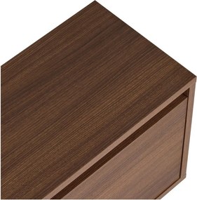 TV stolek v dekoru ořechu v tmavě přírodní barvě 160x42x30 cm Sentinel – Kalune Design