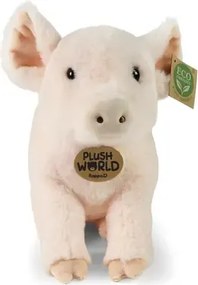 RAPPA Plyšové prase 28 cm / ECO-FRIENDLY / od 0 měsíců