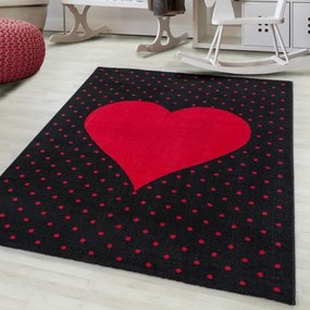 Vopi | Dětský koberec Bambi 830 red - Kulatý průměr 160 cm