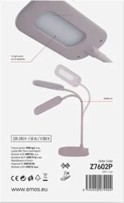 LED stolní lampa STELLA růžová EMOS Z7602P