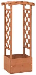 Truhlík s trelážovým obloukem 49 x 39 x 117 cm jedlové dřevo 316391