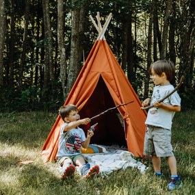 Vigvam design Venkovní Teepee Wild Child, Brick (cihlově hnědé) - ČTVERCOVÉ BEZ DOPLŇKŮ