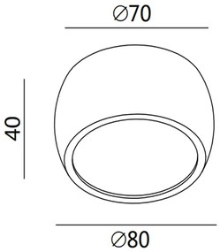 Fabas 3428/71/102 - LED Bodové svítidlo VASTO 1xLED/7W/230V
